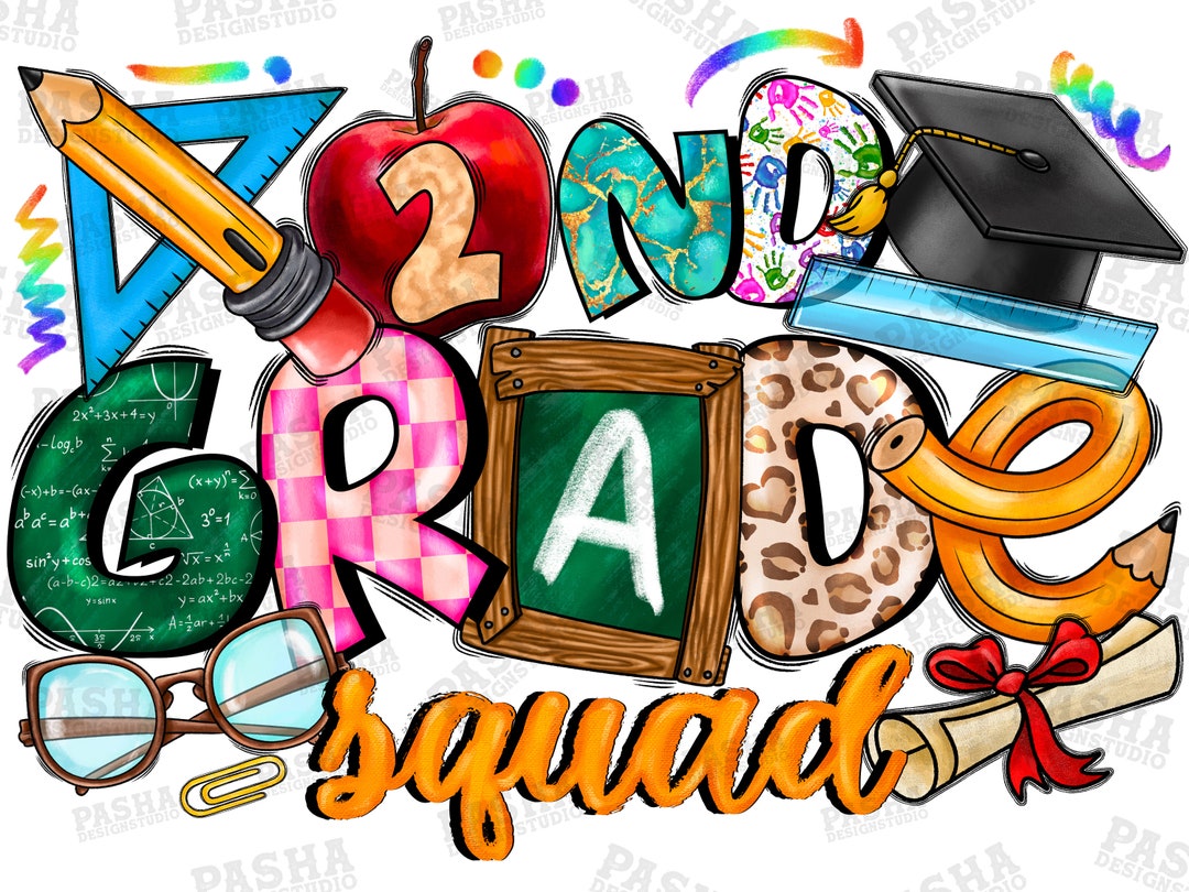 2th Grade Squad Png Sublimation Design Download, Back to School Png ...