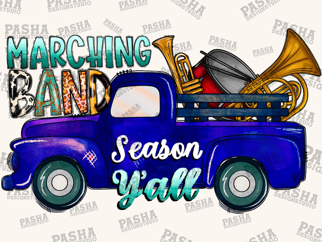 Marching Band Season Y'all Png, Marching Sublimation Designs, Saxaphone ...