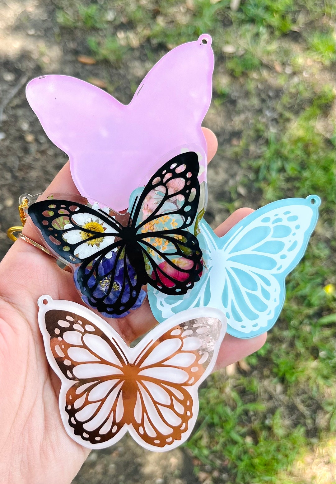 Butterfly Keychain, Butterfly Personalized Gift, Custom Butterfly ...