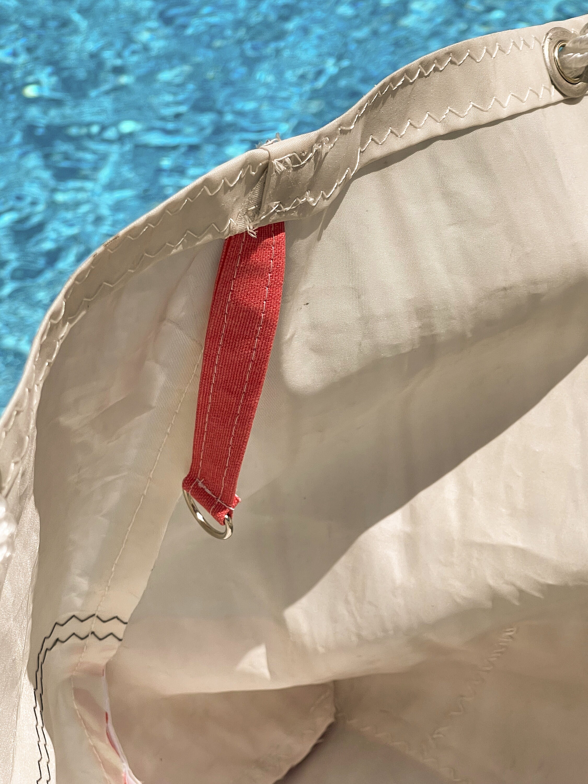 Large Tote/beach Bag Made From Recycled/upcycled Sailboat Sails - Etsy