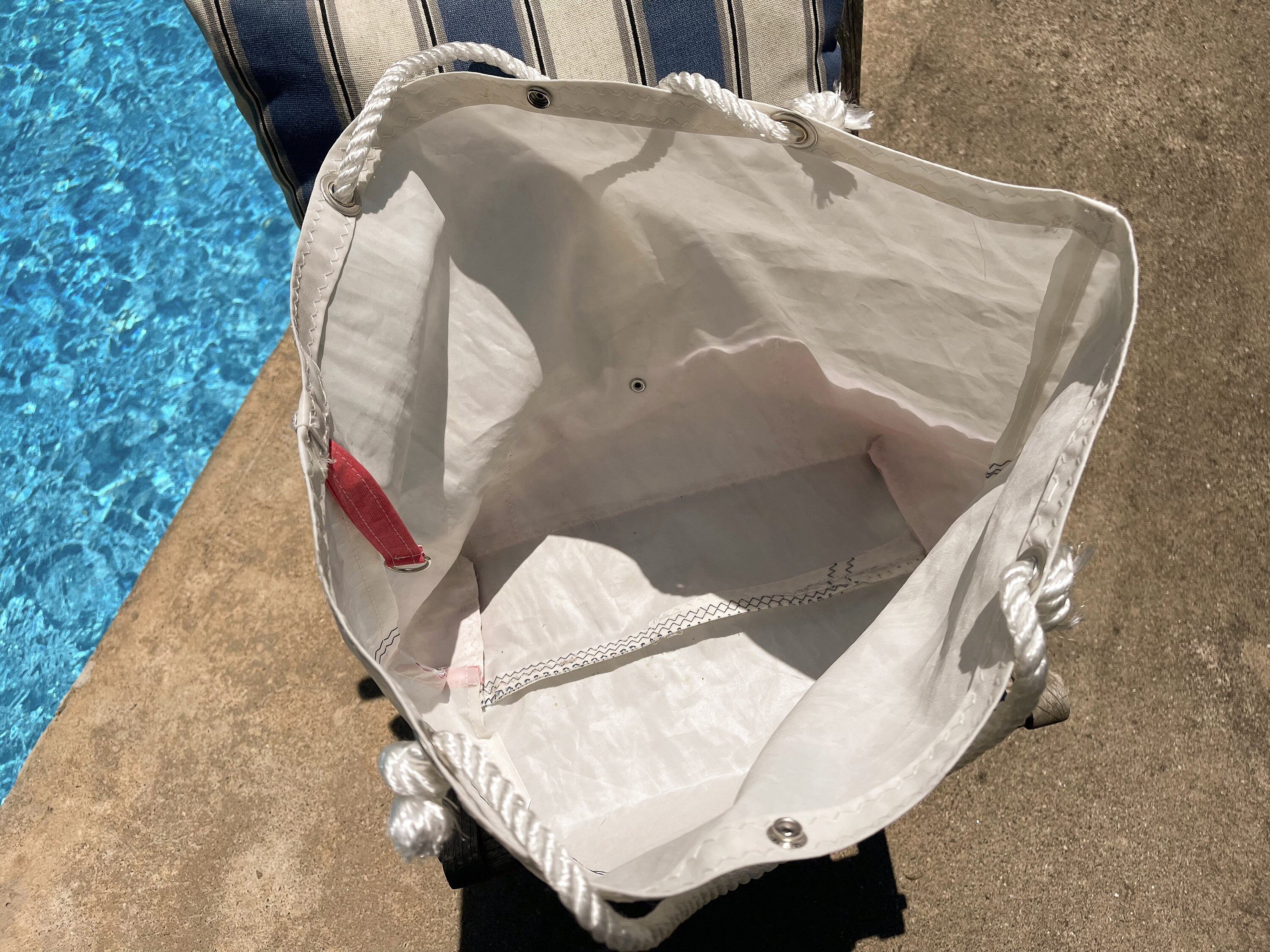 Large Tote/beach Bag Made From Recycled/upcycled Sailboat Sails - Etsy