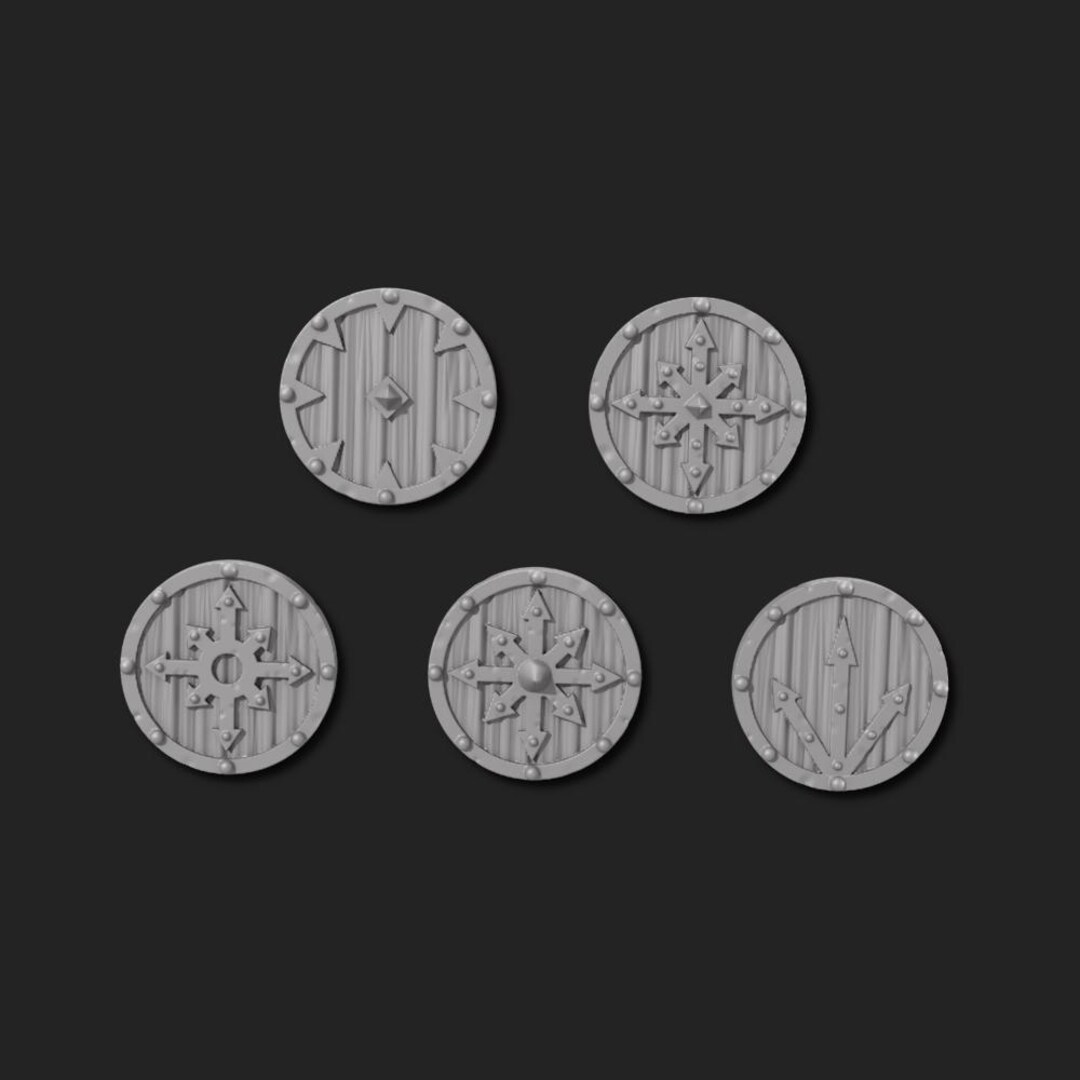 Barbarian Round Shields - Etsy
