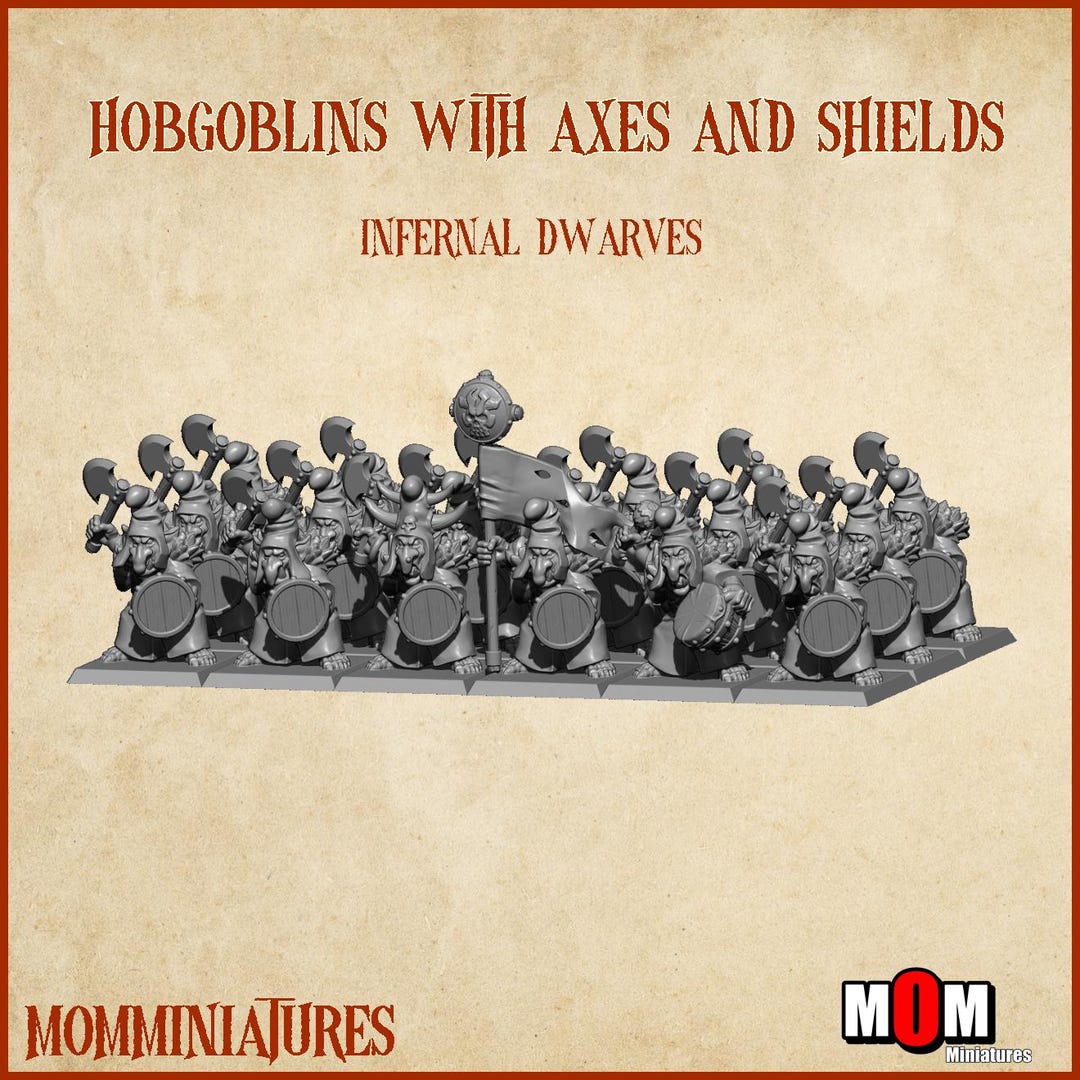 Hobgoblin Warriors - 28mm & 32mm Scales - Etsy