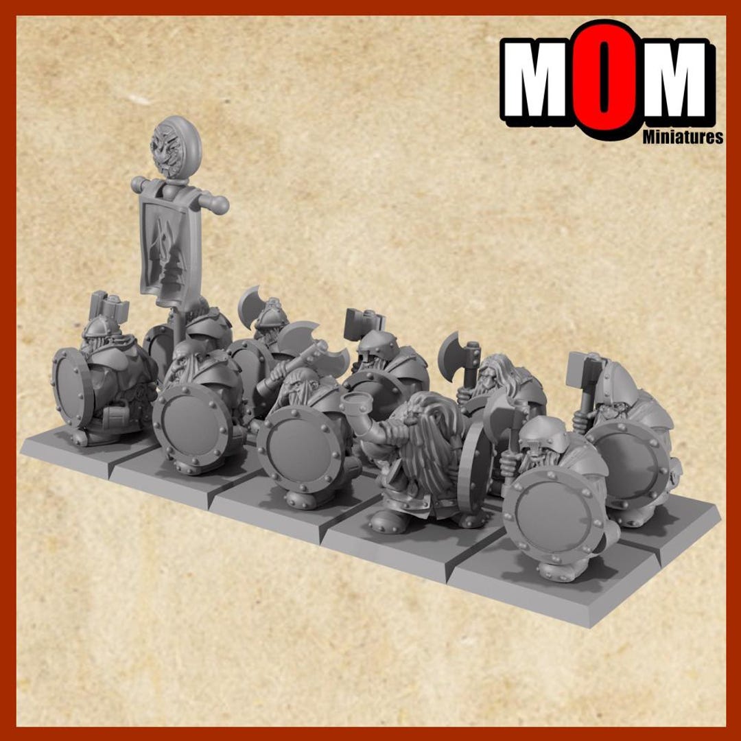Dwarf Clan Warriors - 28mm & 32mm Scales - Etsy