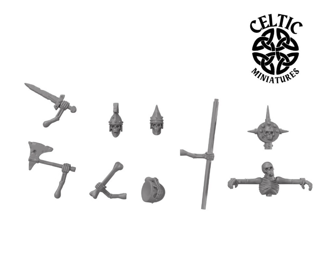 Skeleton Heavy Infantry Command Set - Etsy
