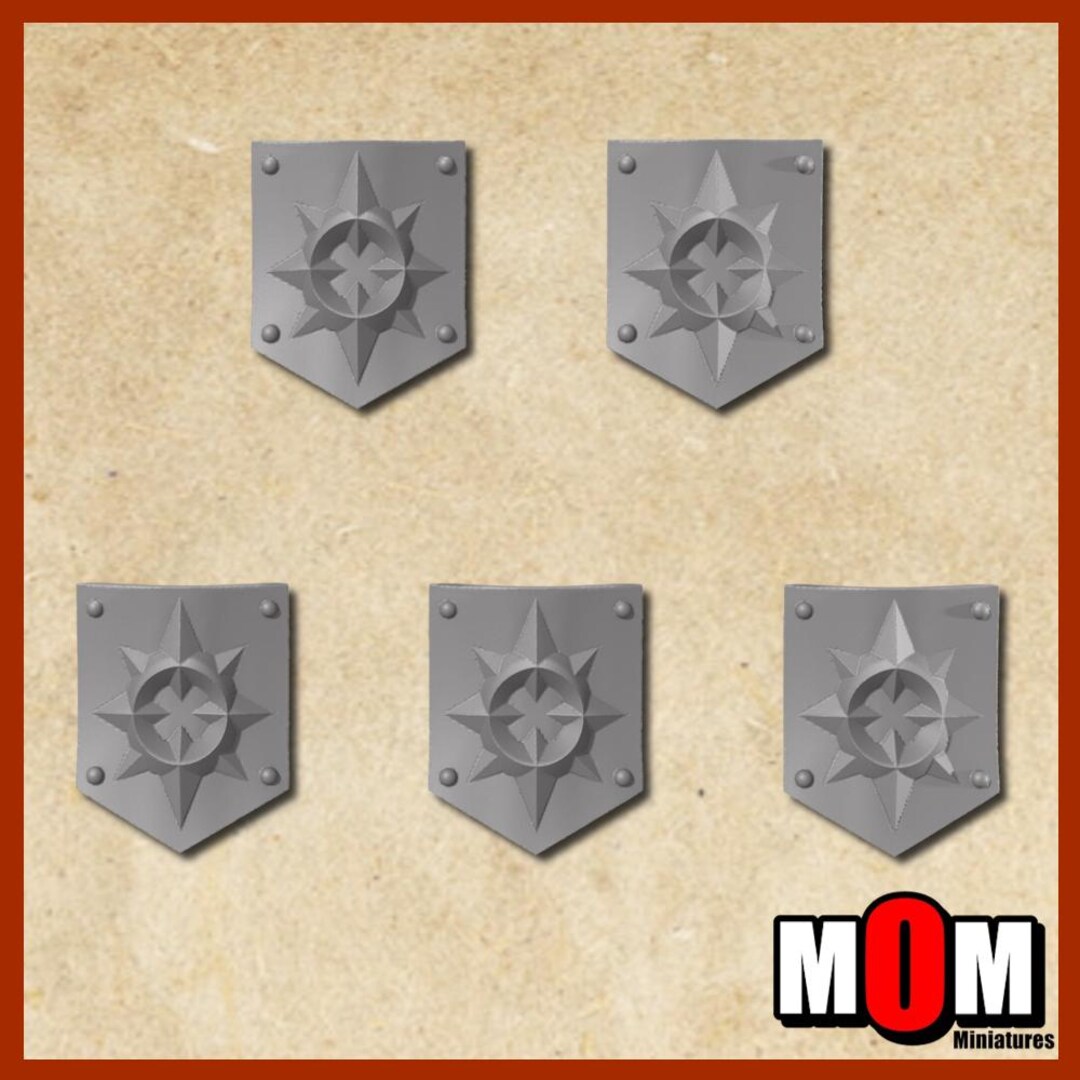 Infernal Dwarf Star Shields - MOM Miniatures - Etsy