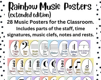 Rainbow Music Posters (extended Edition) - Etsy