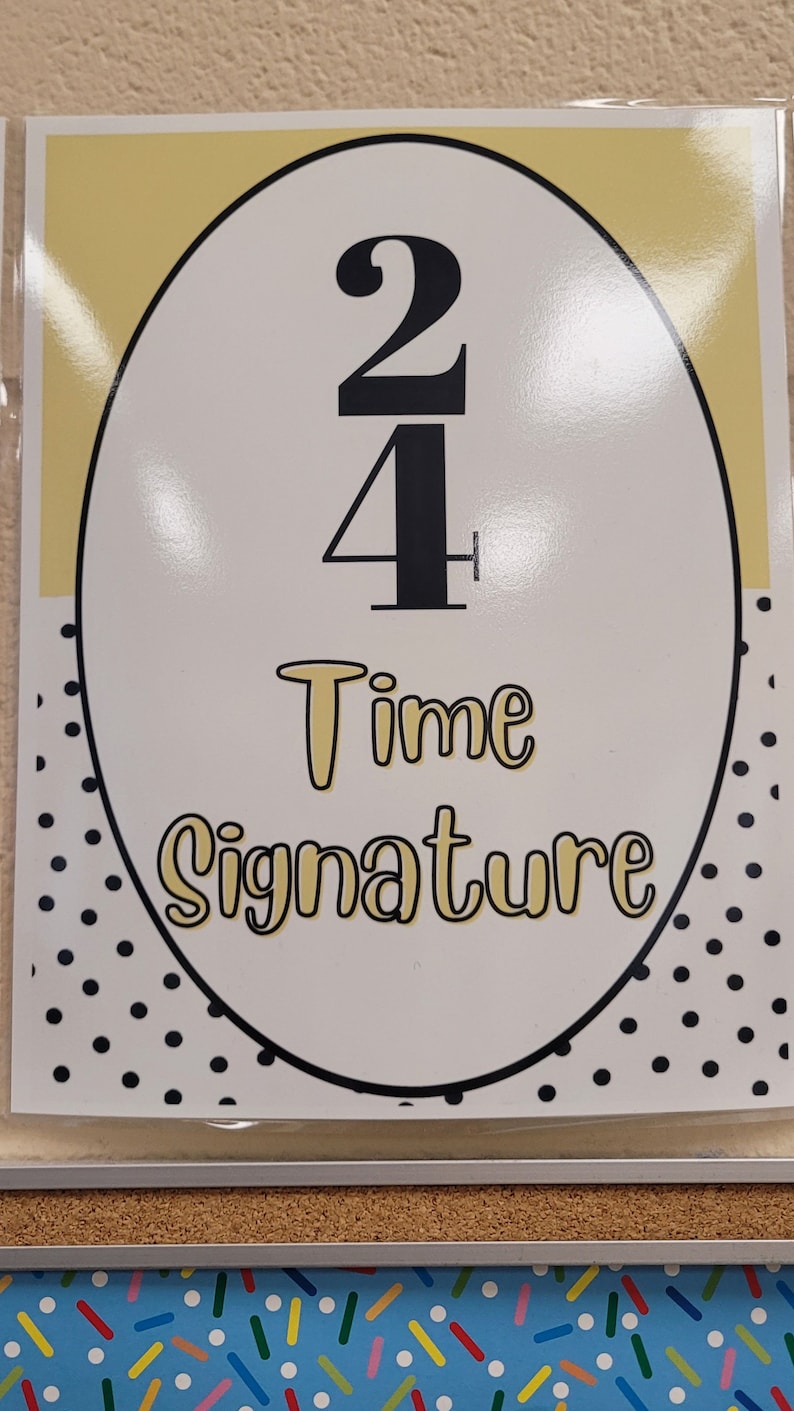 Rainbow Music Classroom Printable Posters - Notes, Rests, and Parts of ...