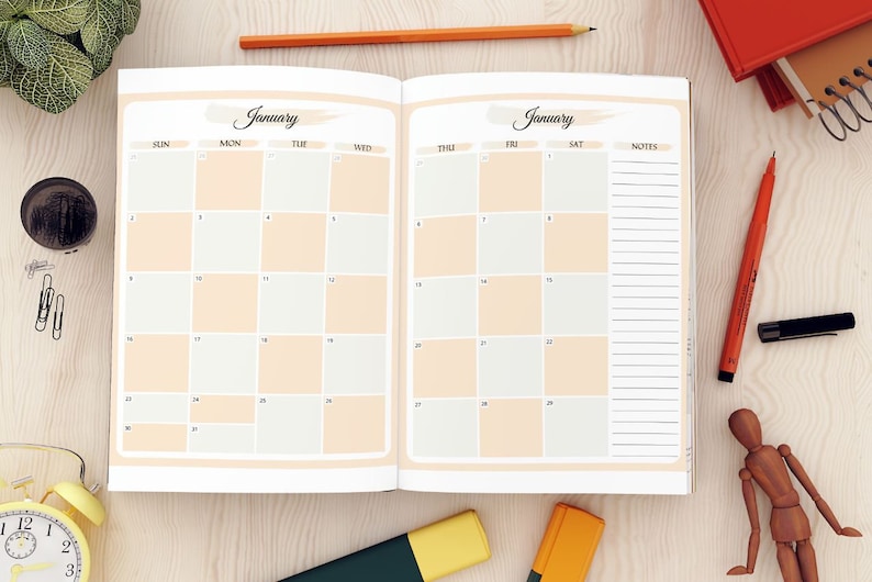 Elegant Minimalist Printable Planner Ultimate Downloadable - Etsy