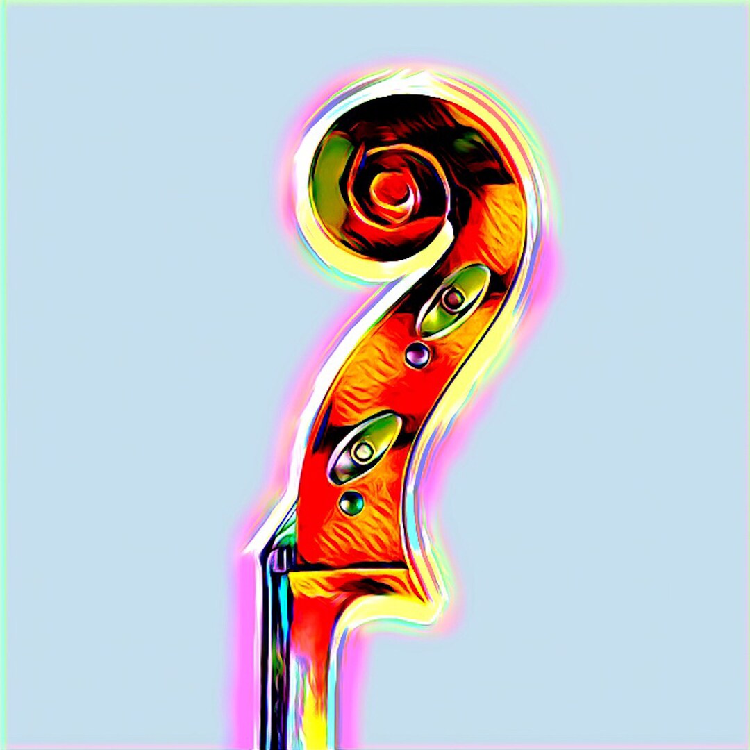 Original Art, "cello Scroll" - Etsy