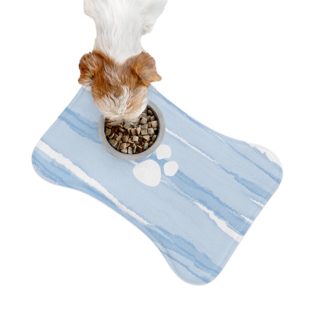 Coastal Blue Watercolor Dog Cat Pet Feeding Mat Blue Pet Placemat - Etsy