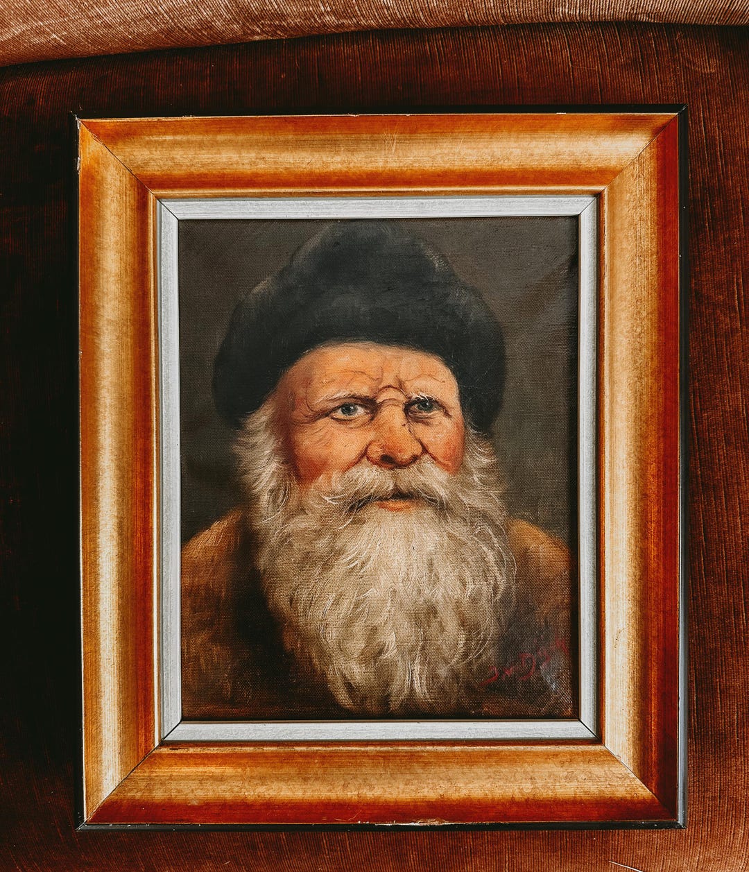 Vintage Dutch Oil Painting Old Man - Etsy