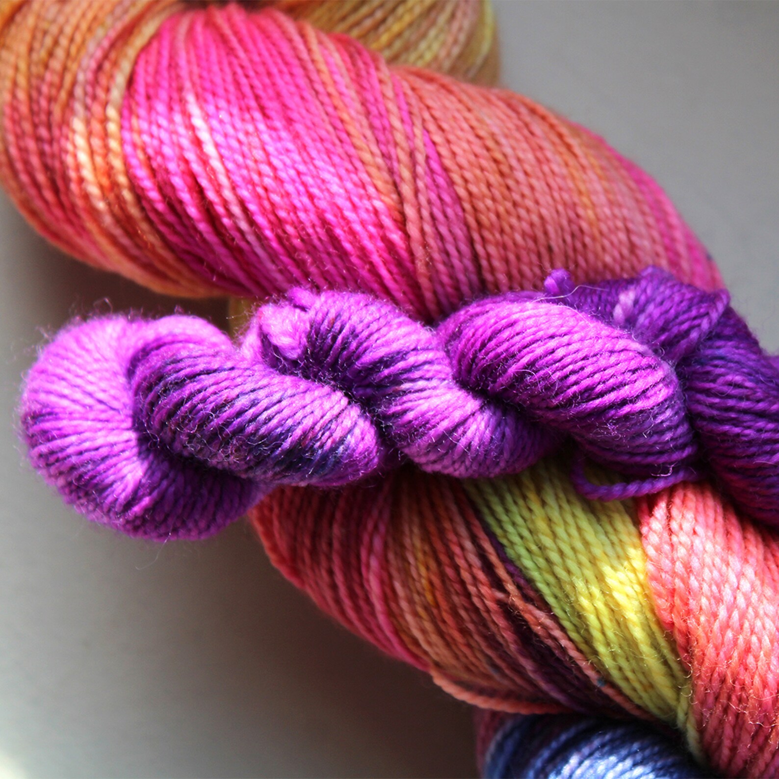 Rainbow Gradient Hand Dyed Sock Yarn Pack Superwash Merino - Etsy