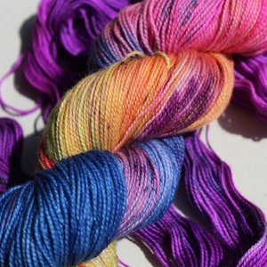 Rainbow Gradient Hand Dyed Sock Yarn Pack Superwash Merino - Etsy
