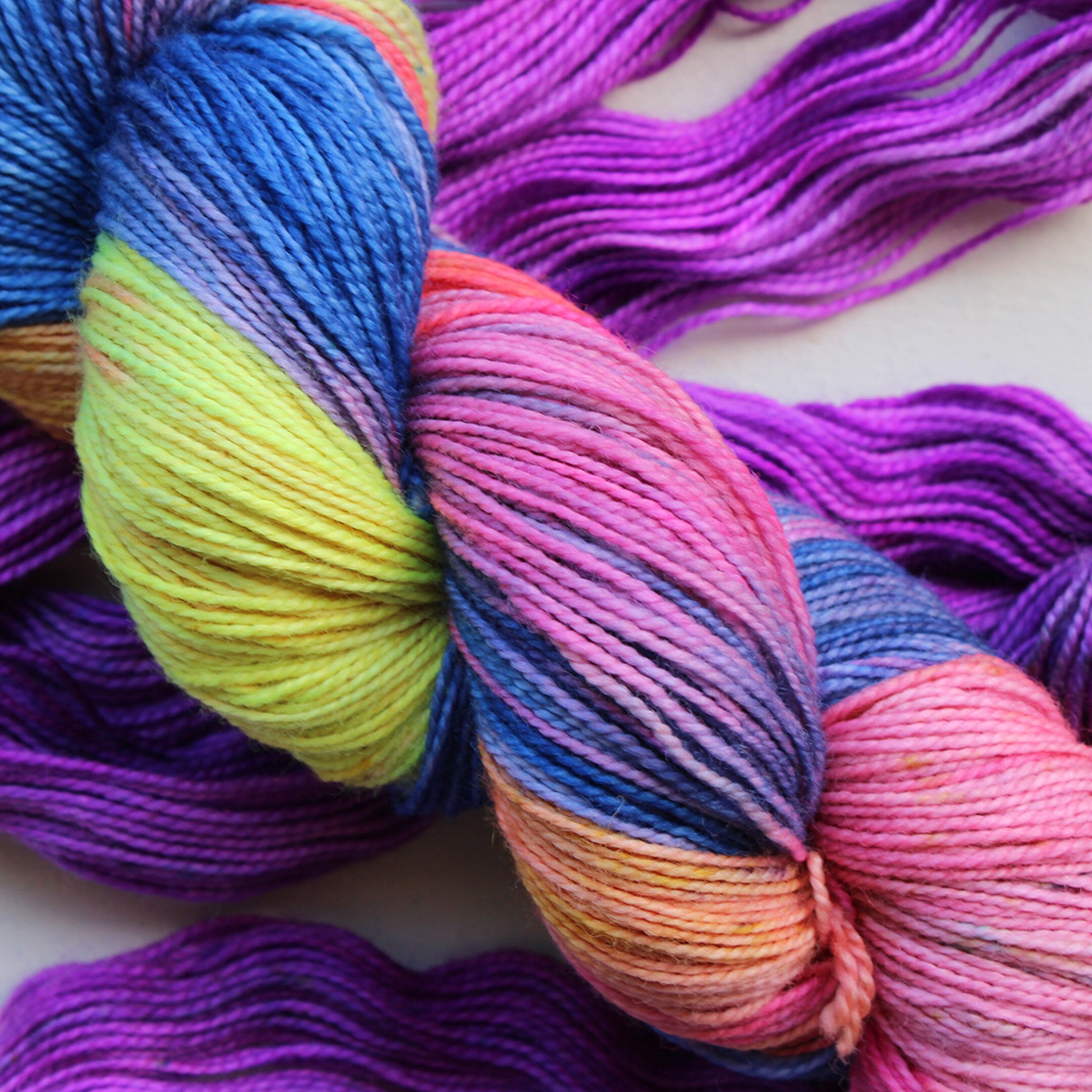 Rainbow Gradient Hand Dyed Sock Yarn Pack Superwash Merino - Etsy