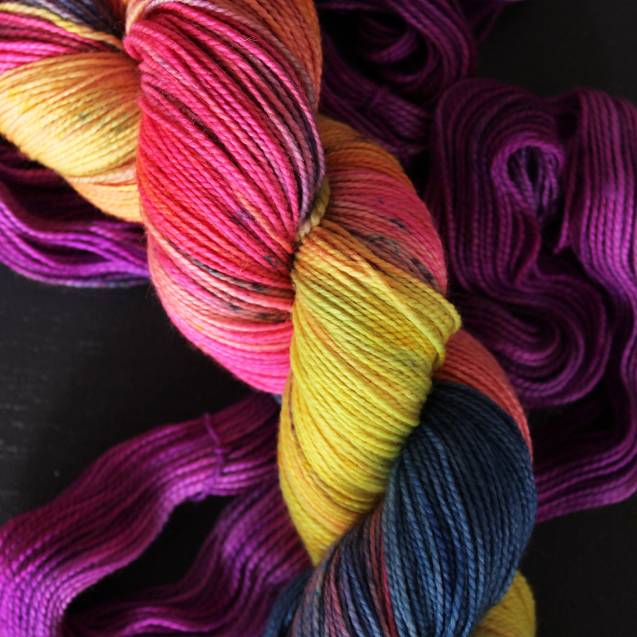 Rainbow Gradient Hand Dyed Sock Yarn Pack Superwash Merino - Etsy