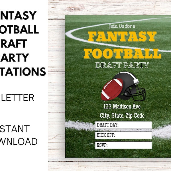 Draft Party Invitation - Etsy