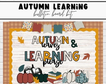 Fall Bulletin Board Kit - Etsy