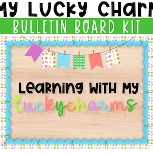St. Patrick's Day Bulletin Board Kit. Lucky Cereal Themed Printable ...