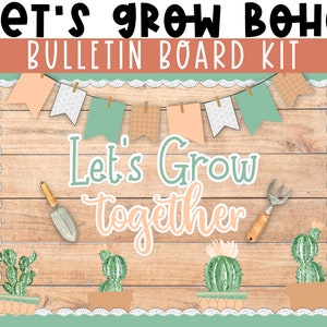 Lets Grow Together Bulletin Board Back to School - Etsy