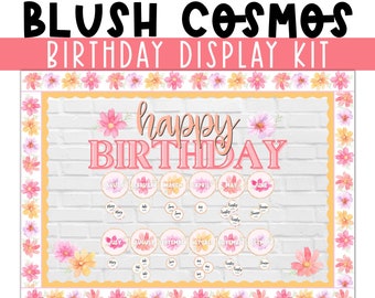 Retro Classroom Birthday Display | Rustic Boho Classroom Decor | Modern ...