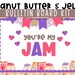 New Year Toast Peanut Butter and Jelly Theme Bulletin Board Kit Easy ...
