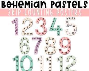 Large Skip Counting Posters - Etsy
