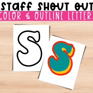 Staff Shout Out Bulletin Kit Groovy Staff Appreciation | TEACHERS ...