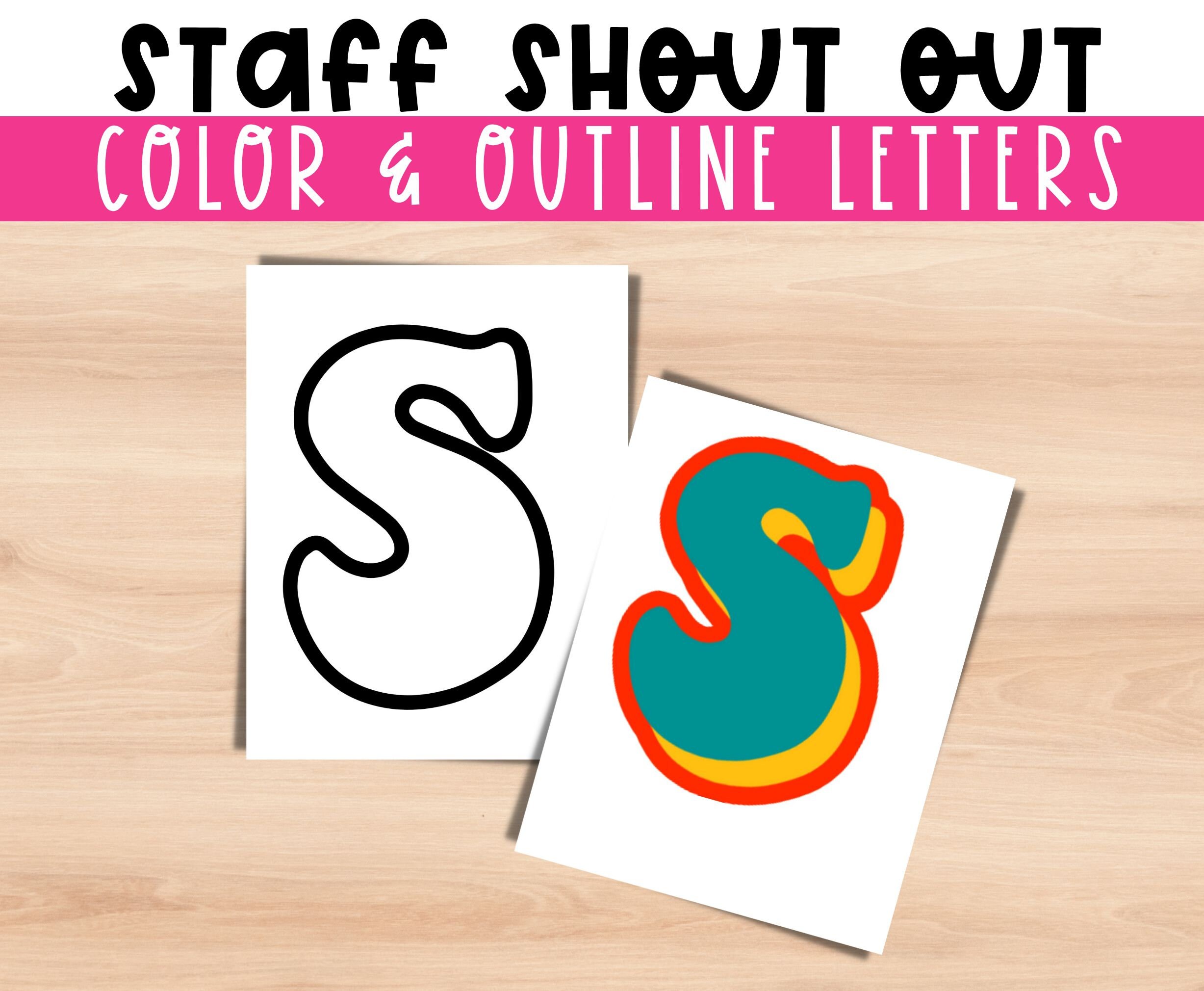 Staff Shout Out Bulletin Kit Groovy Staff Appreciation | TEACHERS ...