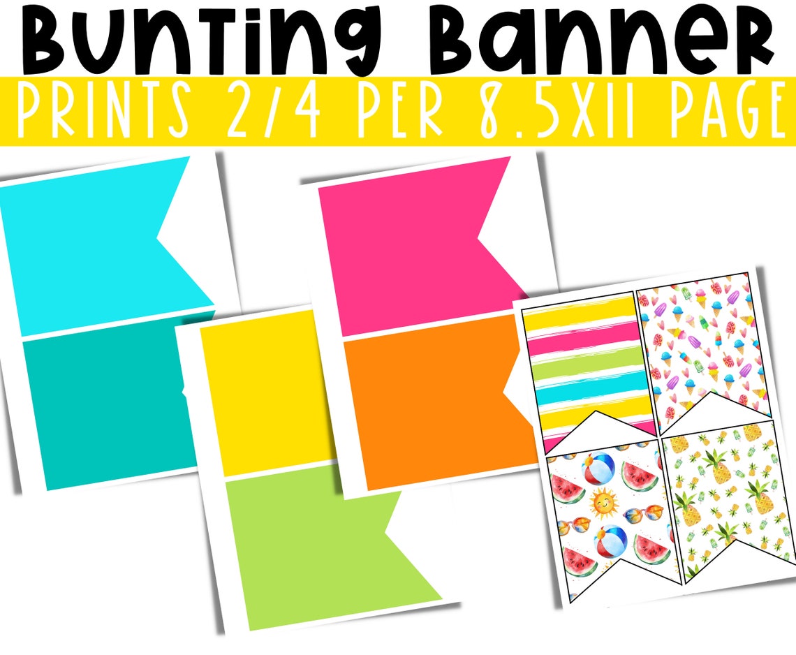 Bright Summer Pool Party Editable Bulletin Board Kit - Etsy