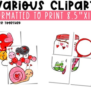 Love Bugs Valentine Theme Bulletin Board Kit. Editable Valentines ...