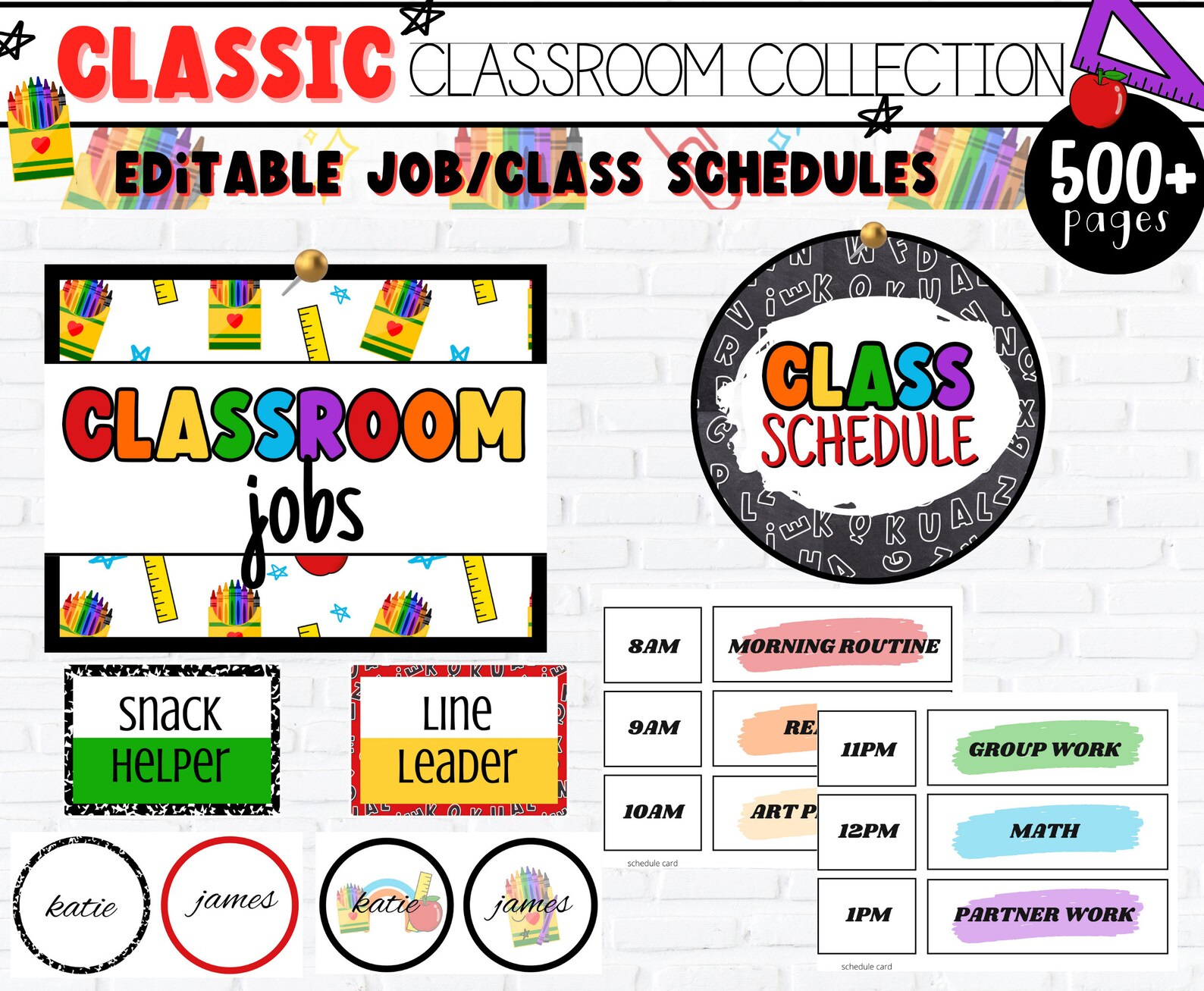 Primary Classroom Editable CLASSROOM DECOR Bundle | Elementary ...