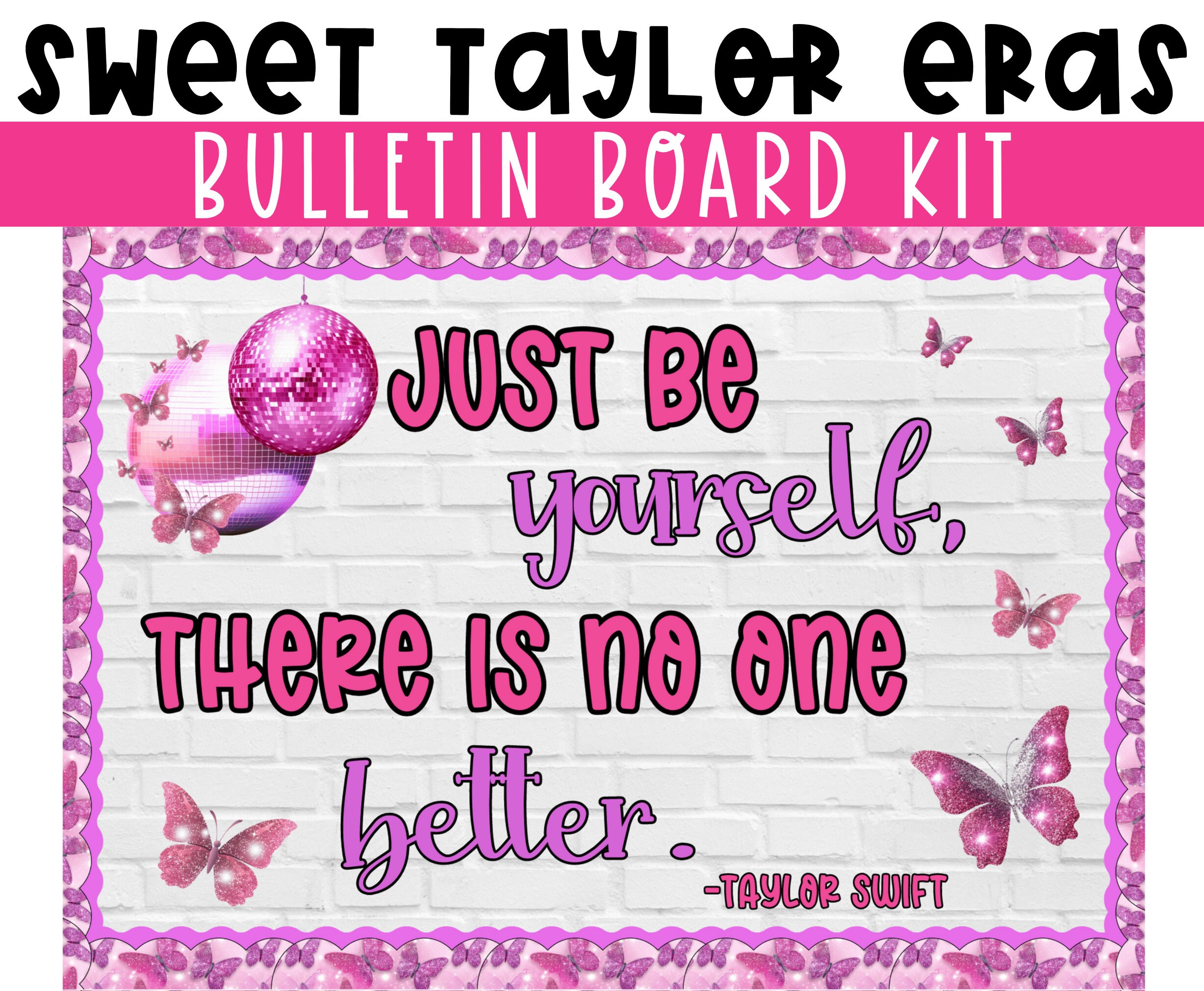 Eras Bulletin Board Kit Back to School Editable Bulletin - Etsy