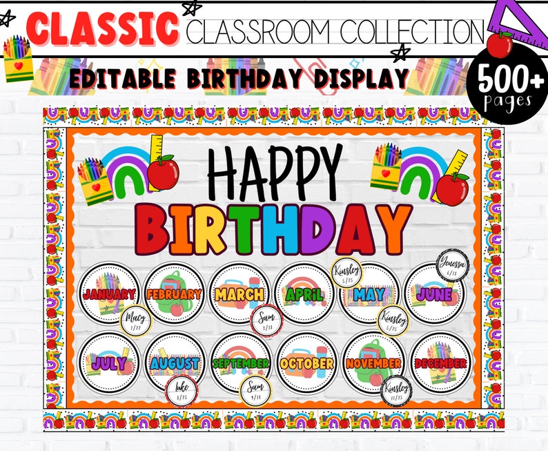 Primary Classroom Editable CLASSROOM DECOR Bundle Elementary - Etsy
