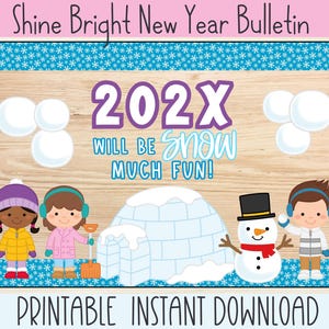 Preschool January Bulletin Board Kit | Printable Bulletin Borders | New ...