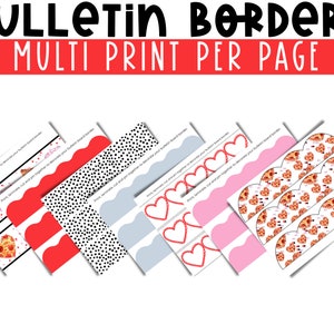 Valentine Pizza Bulletin Board Kit. Editable Valentine's Themed ...