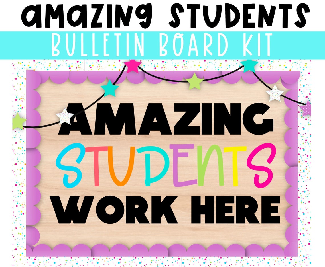 Bright Amazing Students Bulletin Board Kit Diversity - Etsy