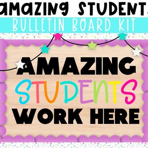 Bright Amazing Students Bulletin Board Kit | Diversity Classroom Decor ...