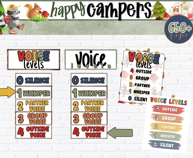 Summer Camp Theme CLASSROOM DECOR Bundle Elementary - Etsy