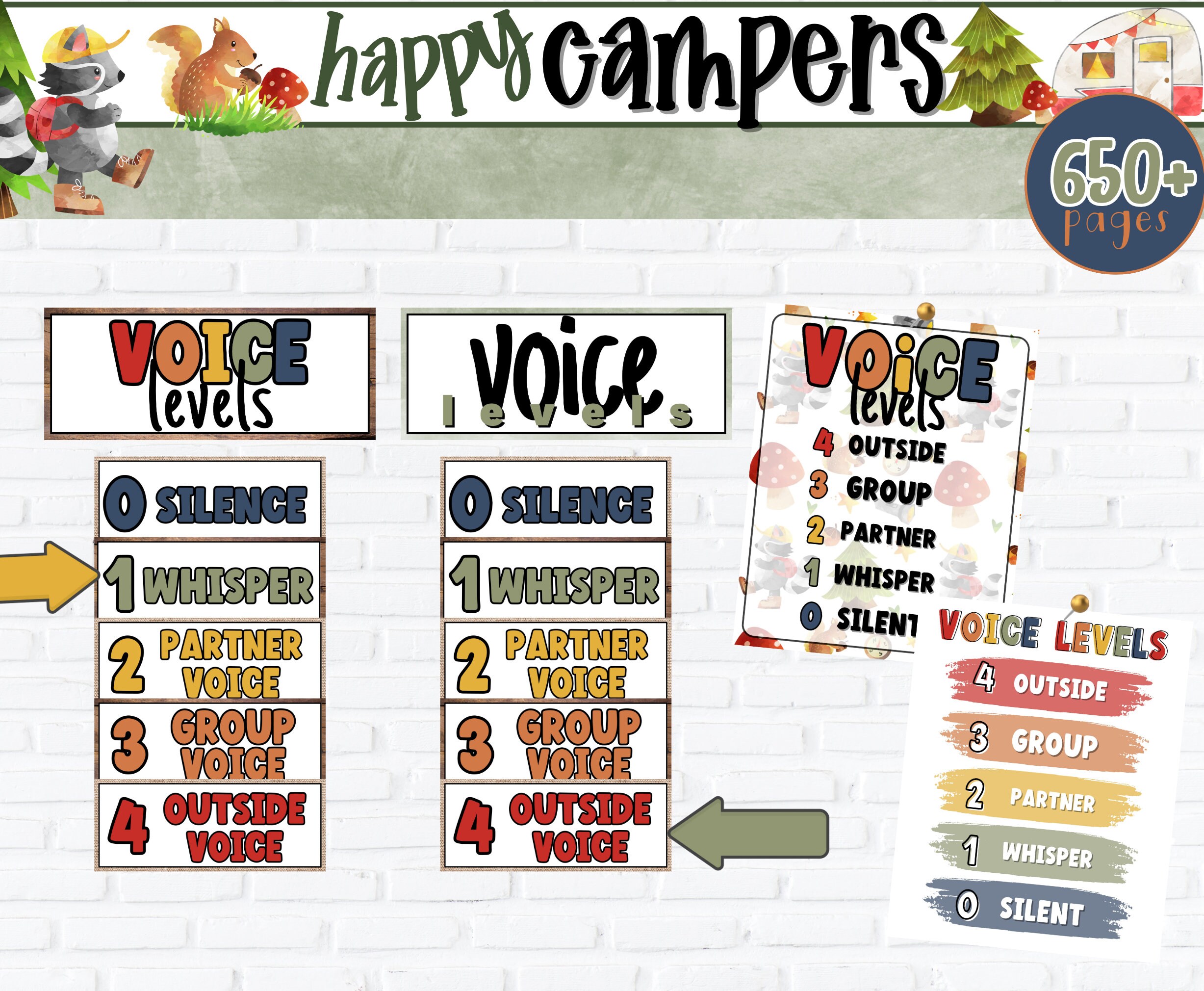 Summer Camp Theme CLASSROOM DECOR Bundle Elementary - Etsy