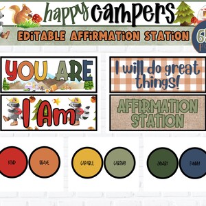 Summer Camp Theme CLASSROOM DECOR Bundle | Elementary Classroom Decor ...