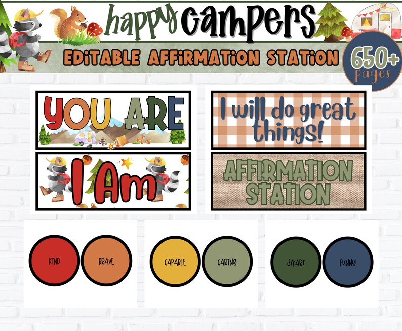 Summer Camp Theme CLASSROOM DECOR Bundle Elementary - Etsy