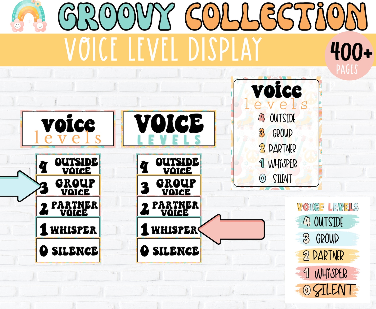 Groovy CLASSROOM DECOR Full Bundle Meet the Teacher Shapes Abc's ...