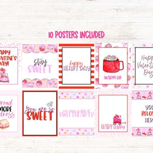 Valentine Bulletin Board Kit Printable. Heart Day Classroom Decor ...