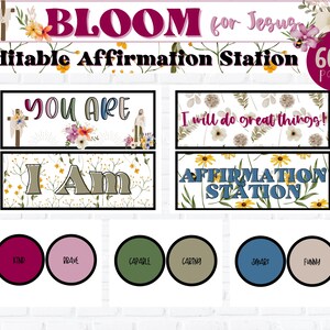 Christian Editable CLASSROOM DECOR Bundle | Elementary Classroom Decor ...
