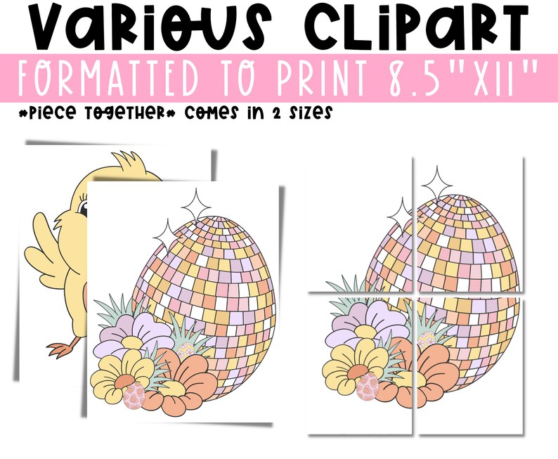 Retro Easter Peeps Spring Bulletin Kit Retro Easter Bulletin Kit Spring ...