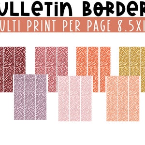Boho Dots Bulletin Border Bundle. Calm Classroom Decor. Printable ...