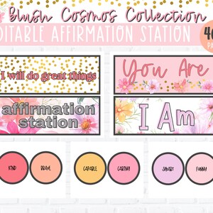 Pink & Floral Editable CLASSROOM DECOR Bundle | Elementary Classroom ...