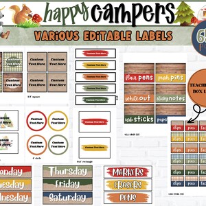 Summer Camp Theme CLASSROOM DECOR Bundle | Elementary Classroom Decor ...