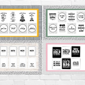 Black and White Educational Classroom Psoters |CLASSROOM Decor Posters ...